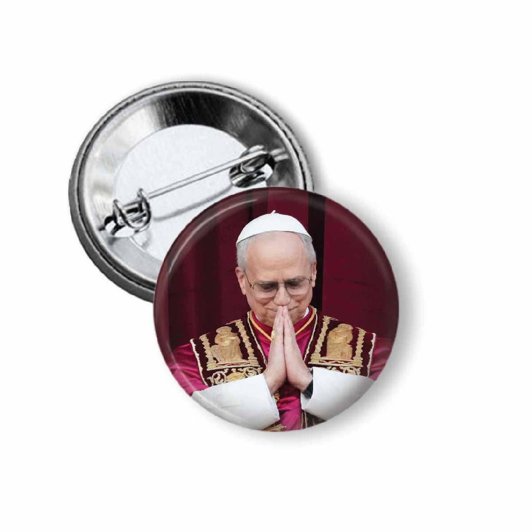 Pope Leo XIV Portrait Pinback Button - Etsy