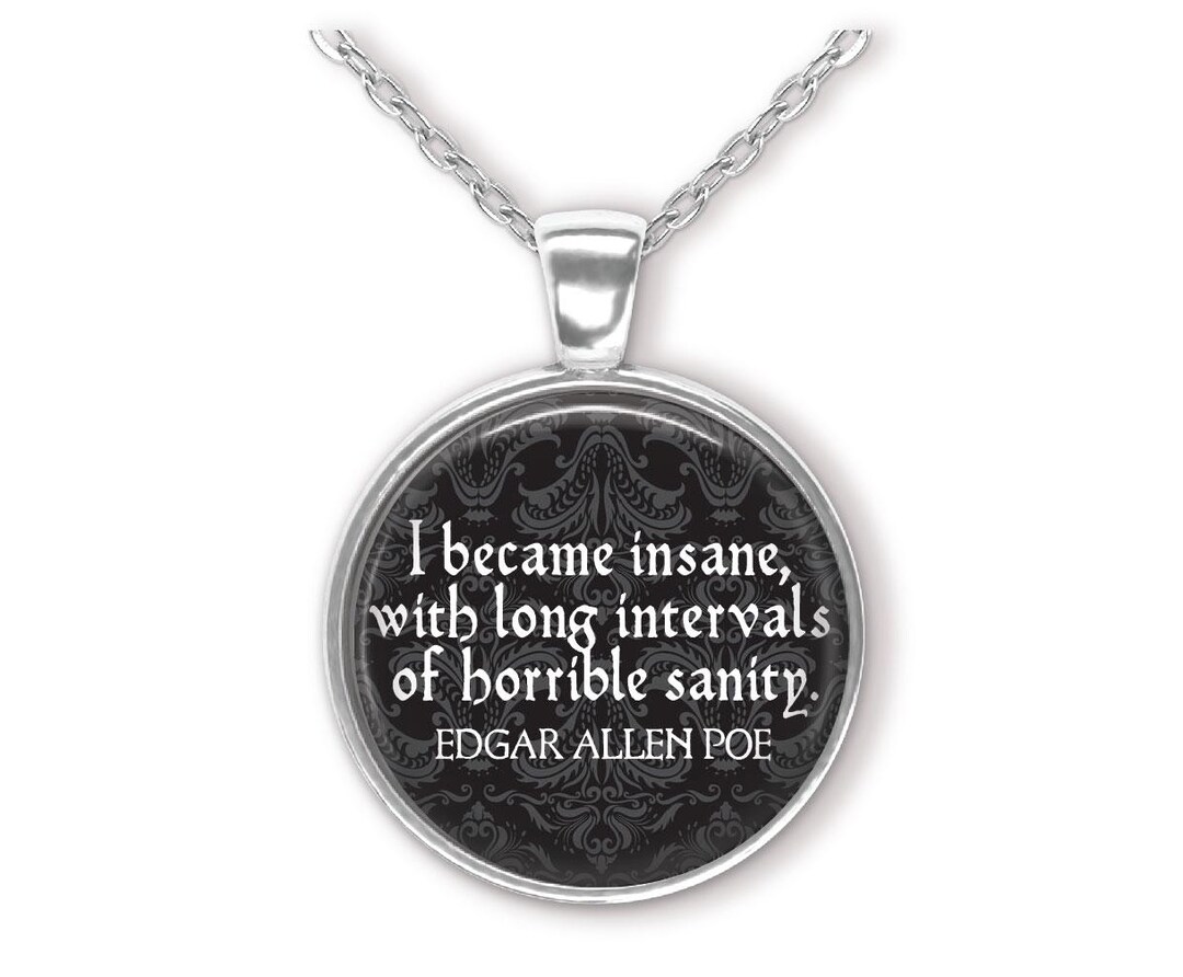 Insanity Quote Edgar Allen Poe Keepsake Gift Jewelry - Etsy