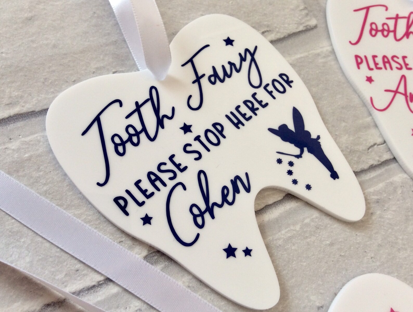 Personalised Tooth Fairy Door Sign, Keepsake Decoration, Lost Tooth ...