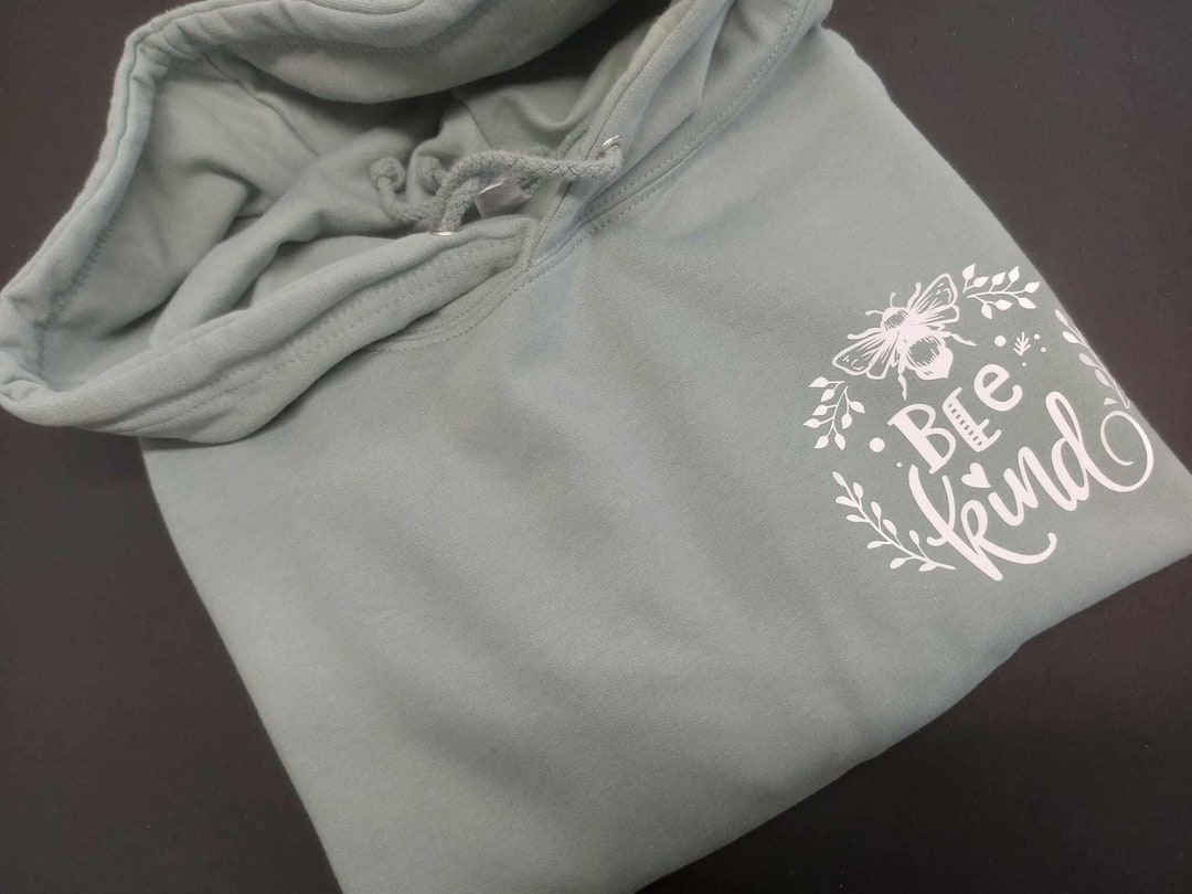 Bee Kind Hoodie | Mental Health Quote Sweater | Kindness Sweatshirt ...