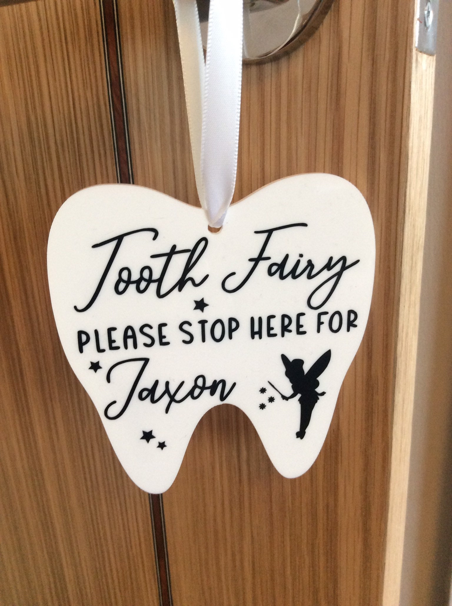 Personalised Tooth Fairy Door Sign, Keepsake Decoration, Lost Tooth ...