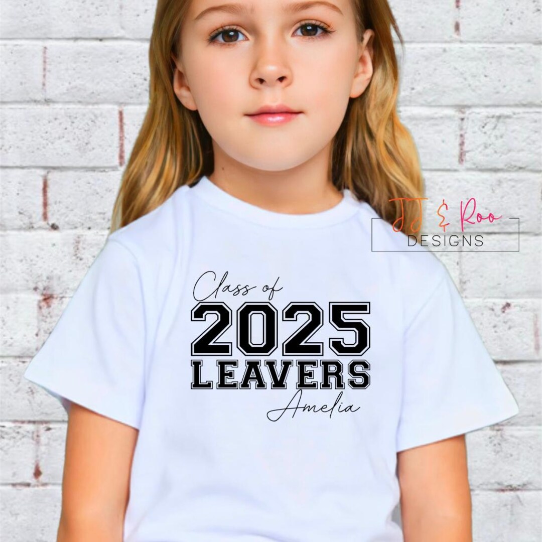Year 6 Leavers Personalised Signing T-shirt | Class of 2025 Primary ...
