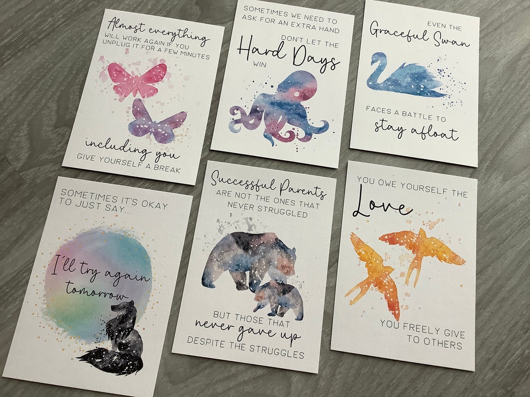Positivity Postcards for Parents | Letterbox Gift | Send a Hug | Self ...