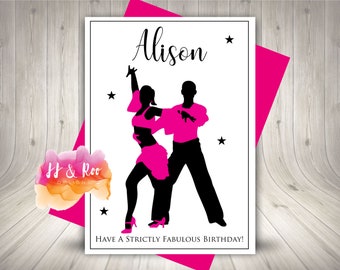 Ballroom Dancing Birthday Card - Etsy