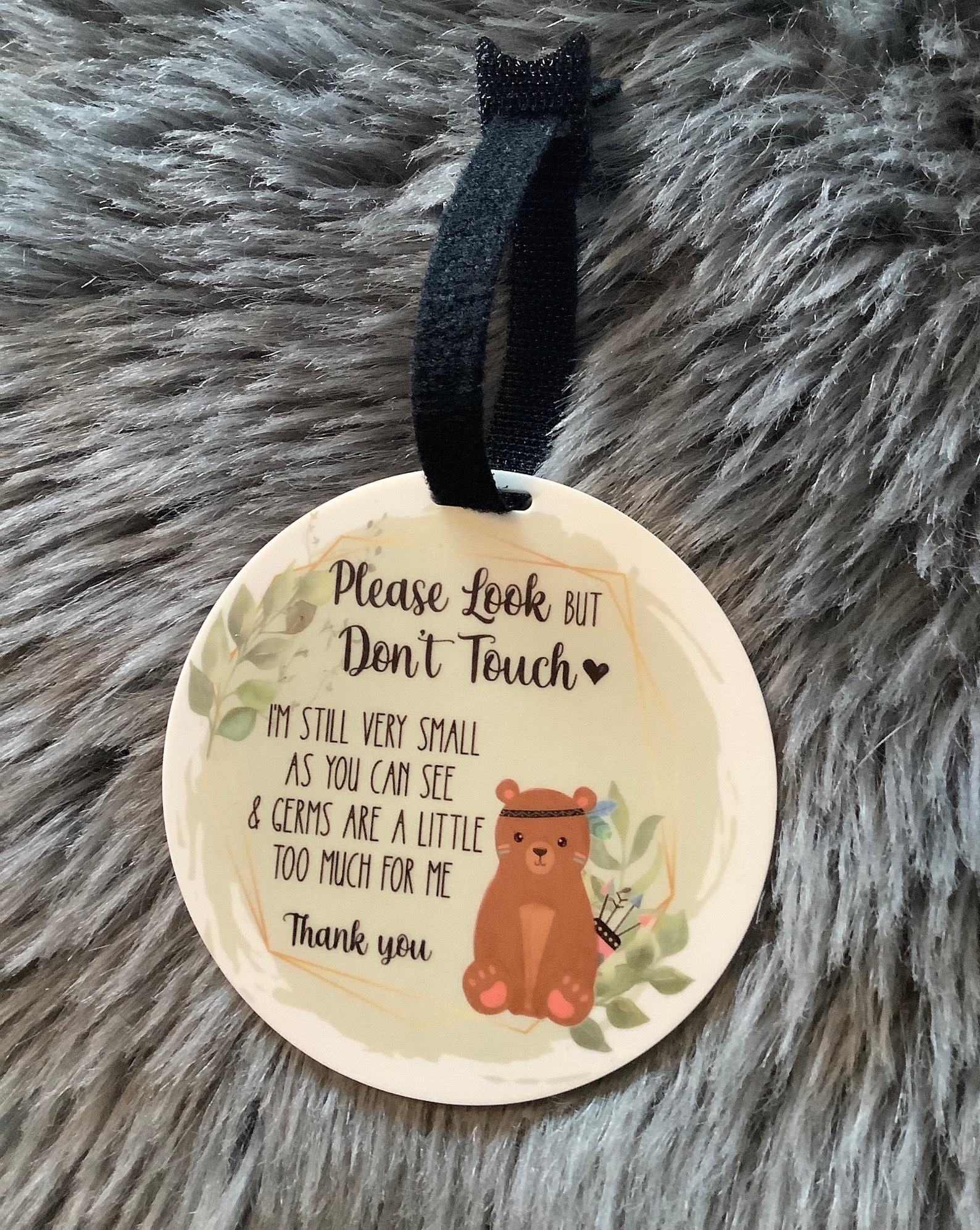 Please Don’t Touch Pram or Car Seat Tag | Cute Safari Animal Pushchair ...