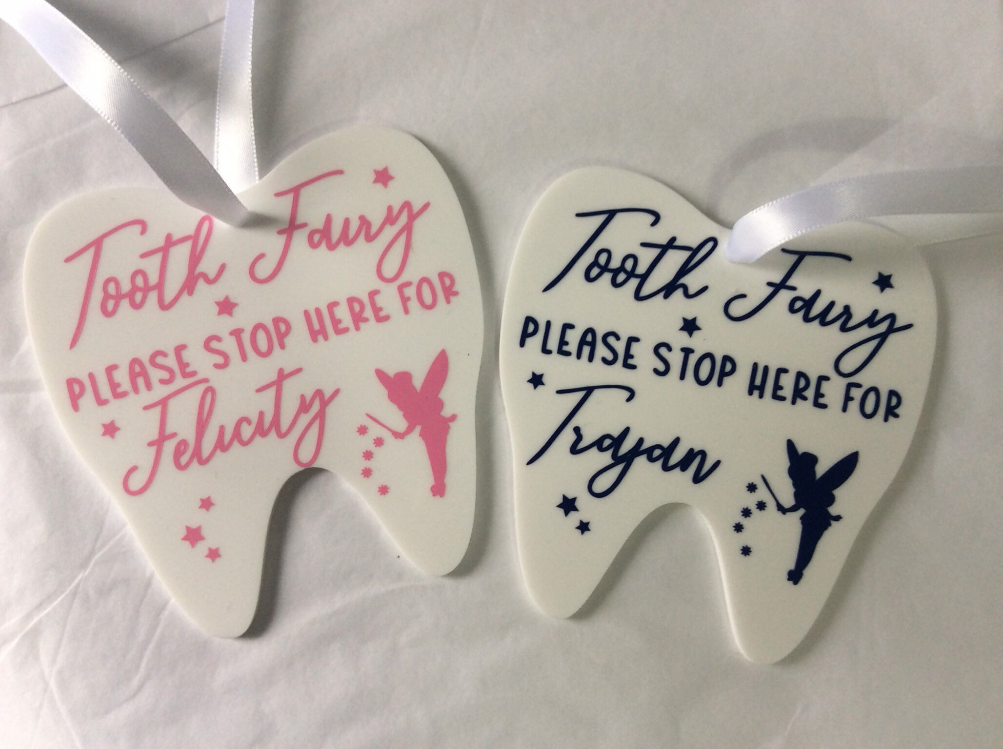 Personalised Tooth Fairy Door Sign, Keepsake Decoration, Lost Tooth ...