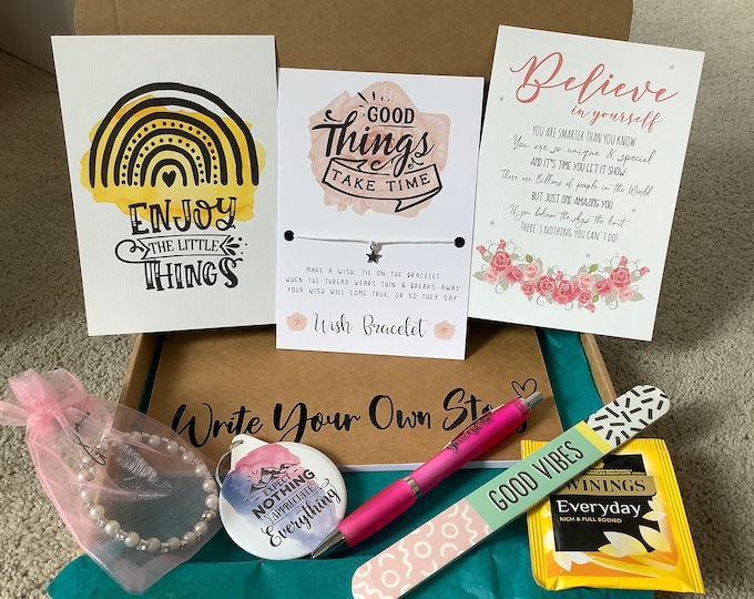 Letterbox Gift Positivity Gift Box Mental Health Care Package ...