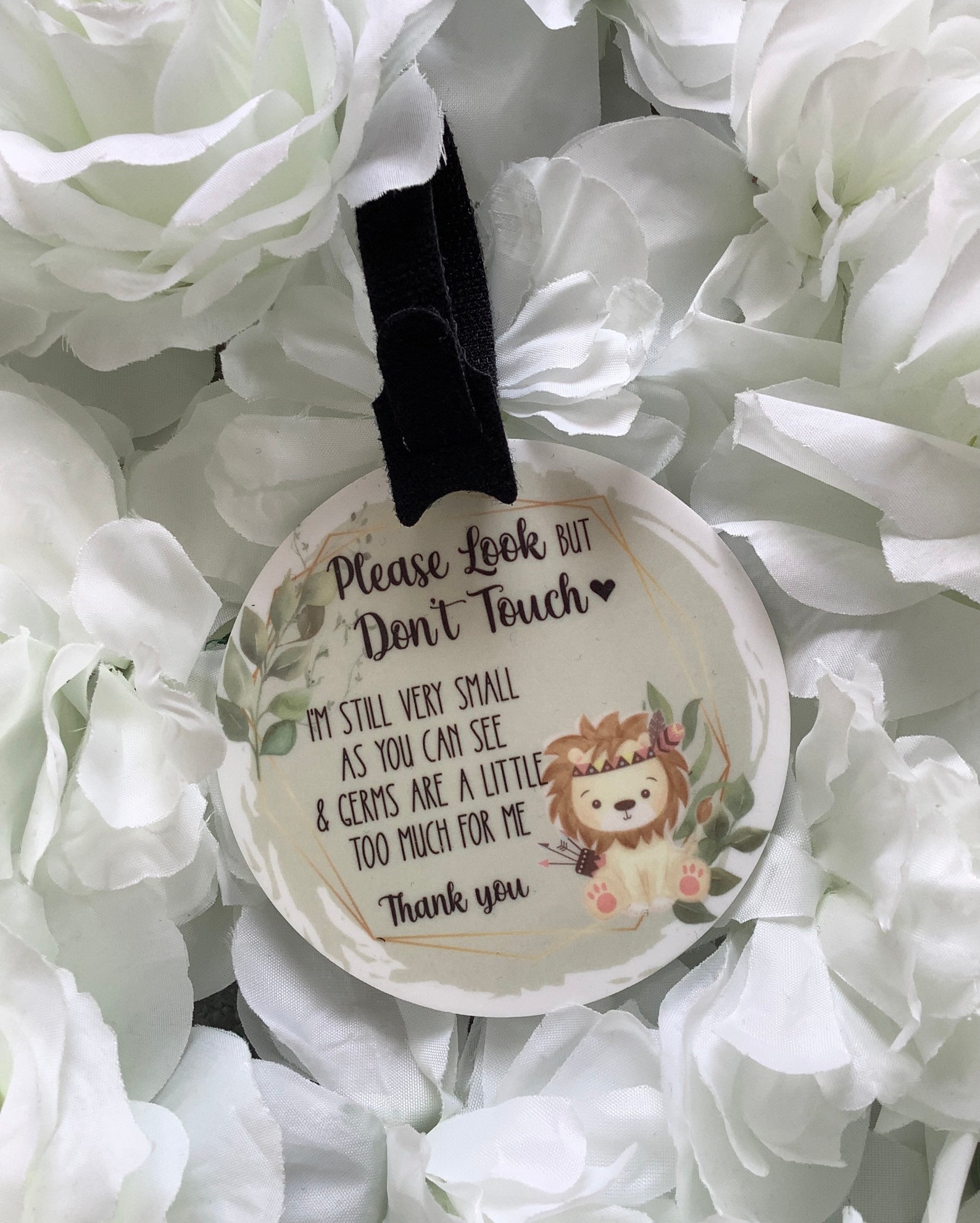 Please Don’t Touch Pram or Car Seat Tag | Cute Safari Animal Pushchair ...