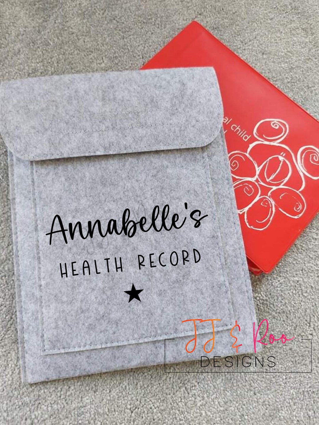 Personalised Red Book Cover | Baby's Red Book Folder | Child's Health ...