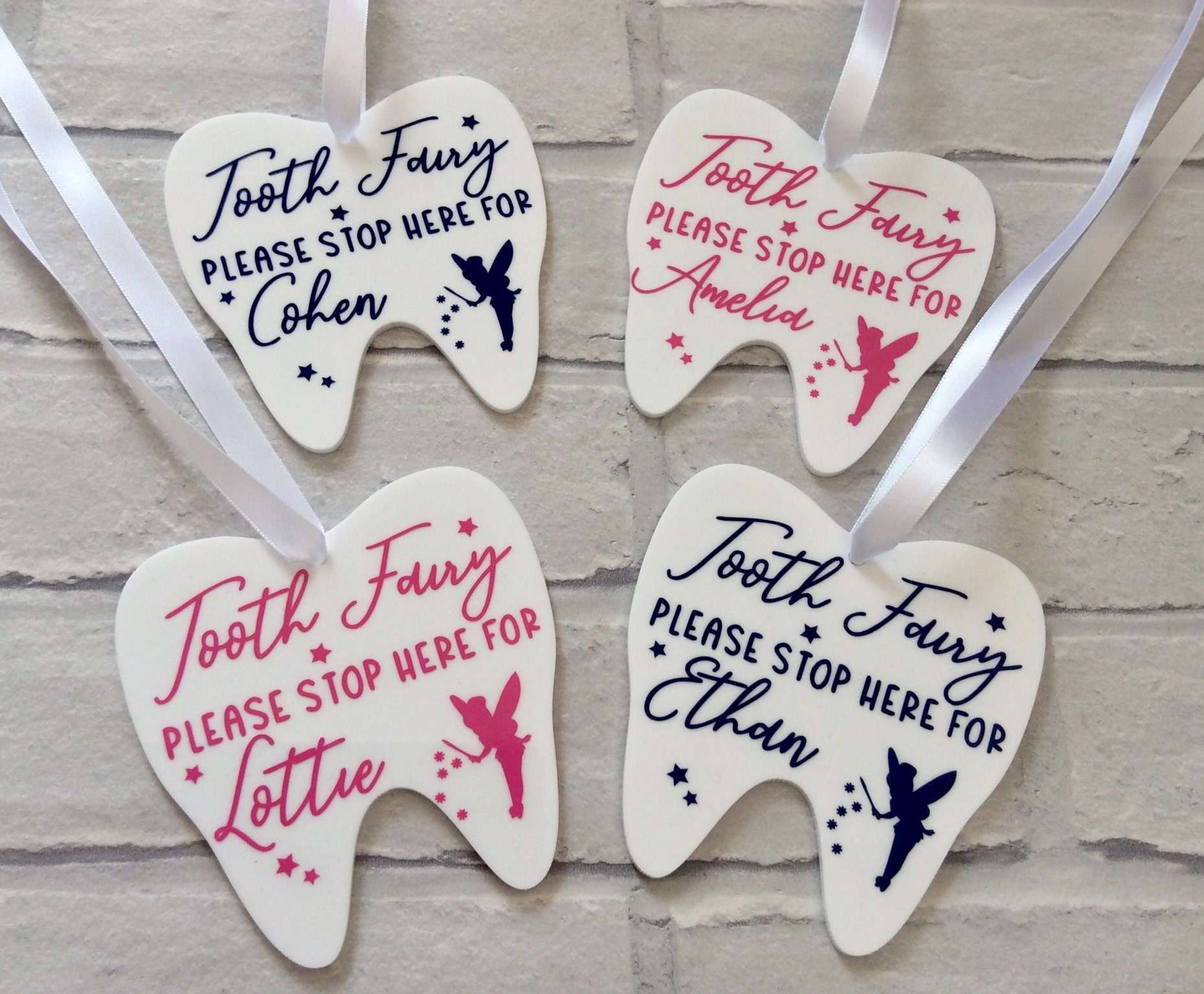 Personalised Tooth Fairy Door Sign, Keepsake Decoration, Lost Tooth ...