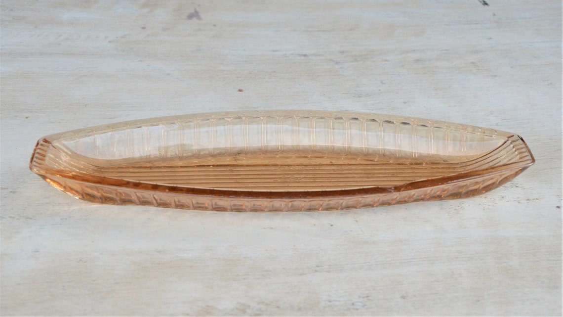 Vintage Brown Glass Plates Brown Glass Fish Plate Old Glass - Etsy