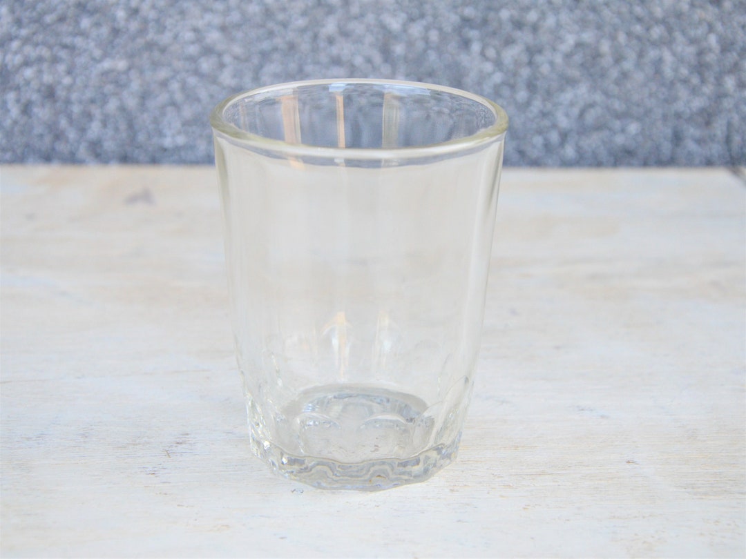 Vintage Drinking Glasses, Vintage Tea Glass, Bar Glass Vintage, Faceted ...