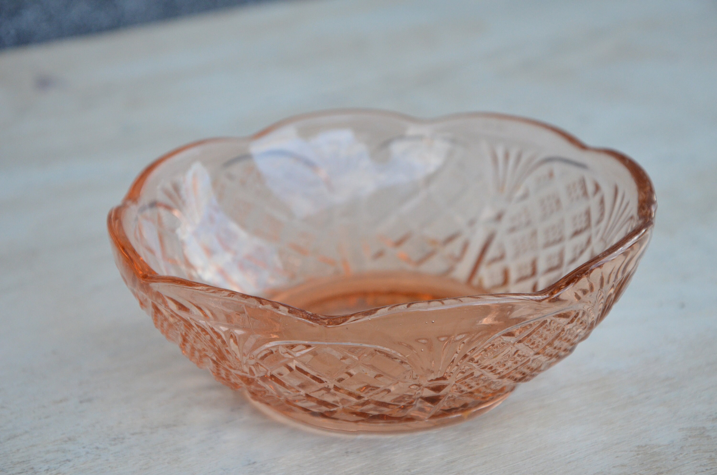 Vintage Rose Glass Plates, Rose Glass Candy Plate, Old Glass Snacks ...