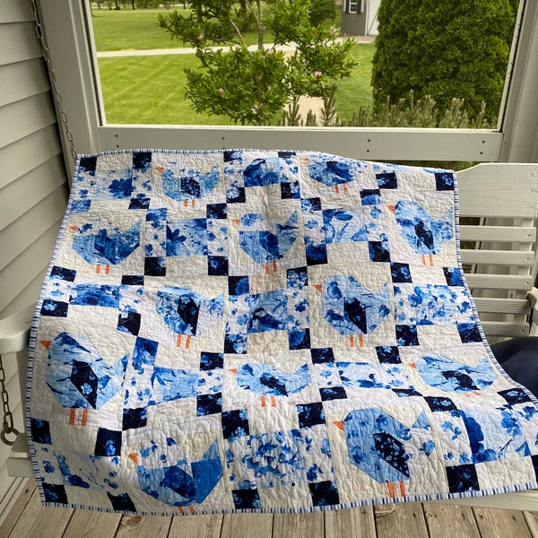 Bluebird Quilt Pattern - Etsy