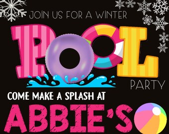 Winter Pool Party | Etsy