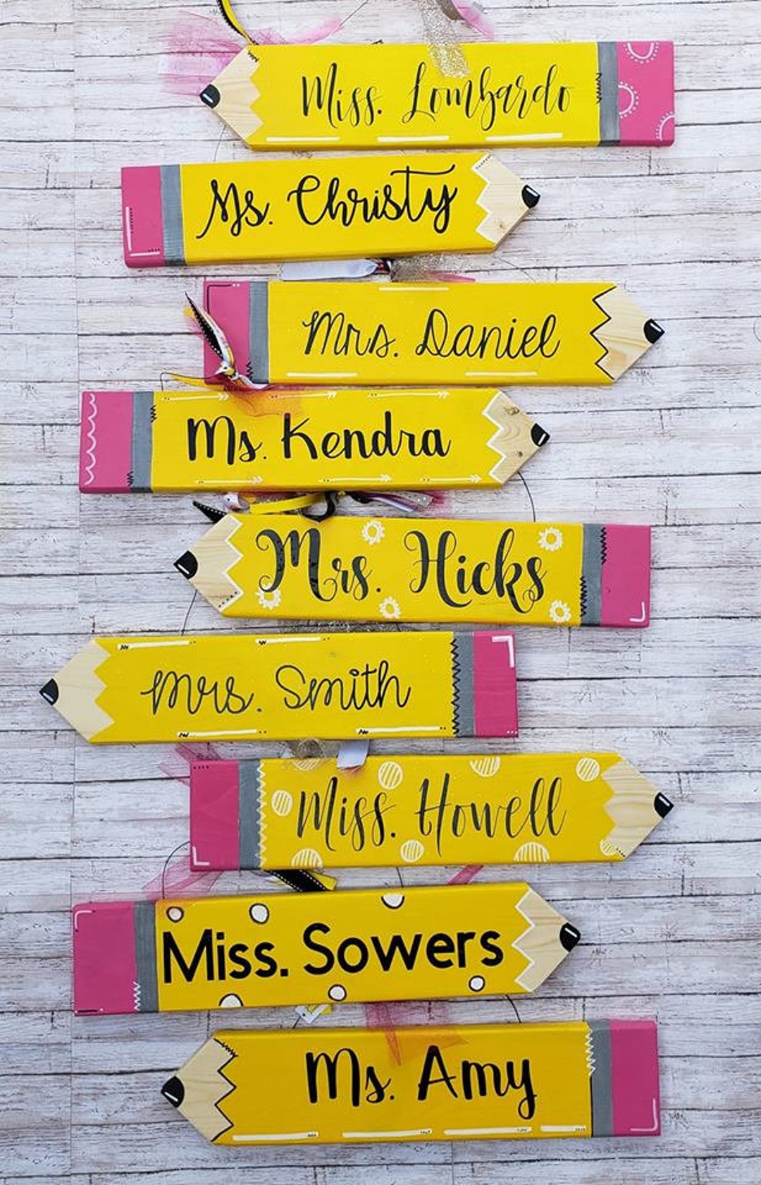 Handmade Customize Teacher Gift Personalized Pencil Wooden - Etsy