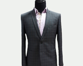 Men's Suit Brown Wool Slim Fit/ Full Canvas/ Super 100s/ | Etsy