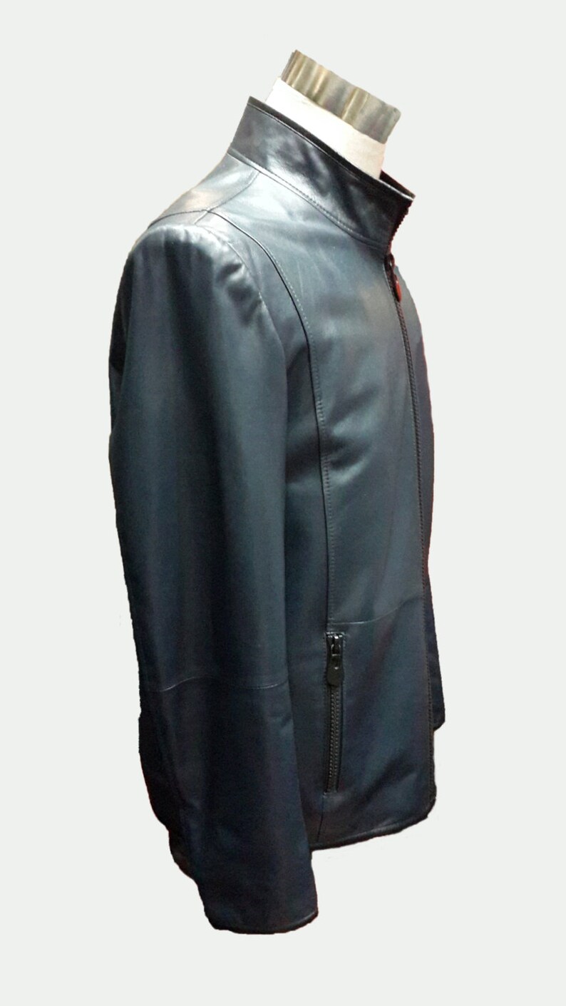 Custom Men's Leather Jacket Handmade Bespoke Jacket | Etsy