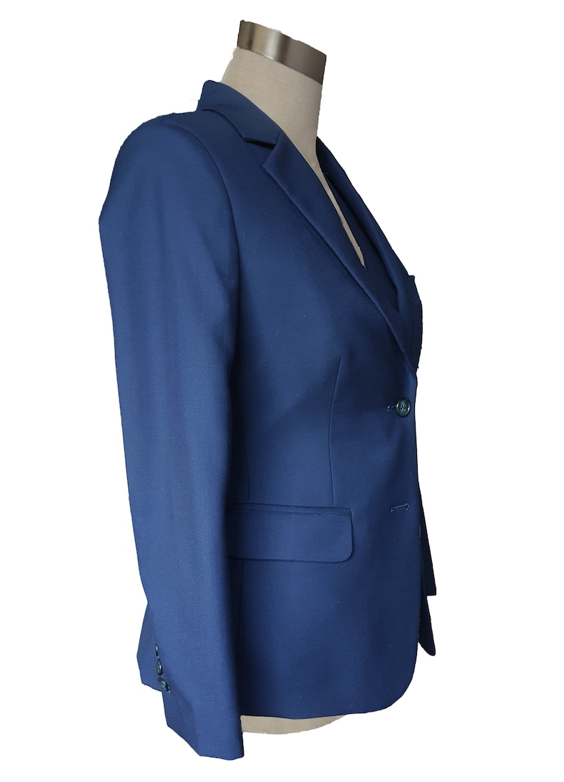 Women's 3 Piece Blue Suit Using Wool Includes Custom - Etsy