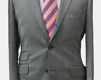 Men's Suit Brown Wool Slim Fit/ Full Canvas/ Super 100s/ | Etsy