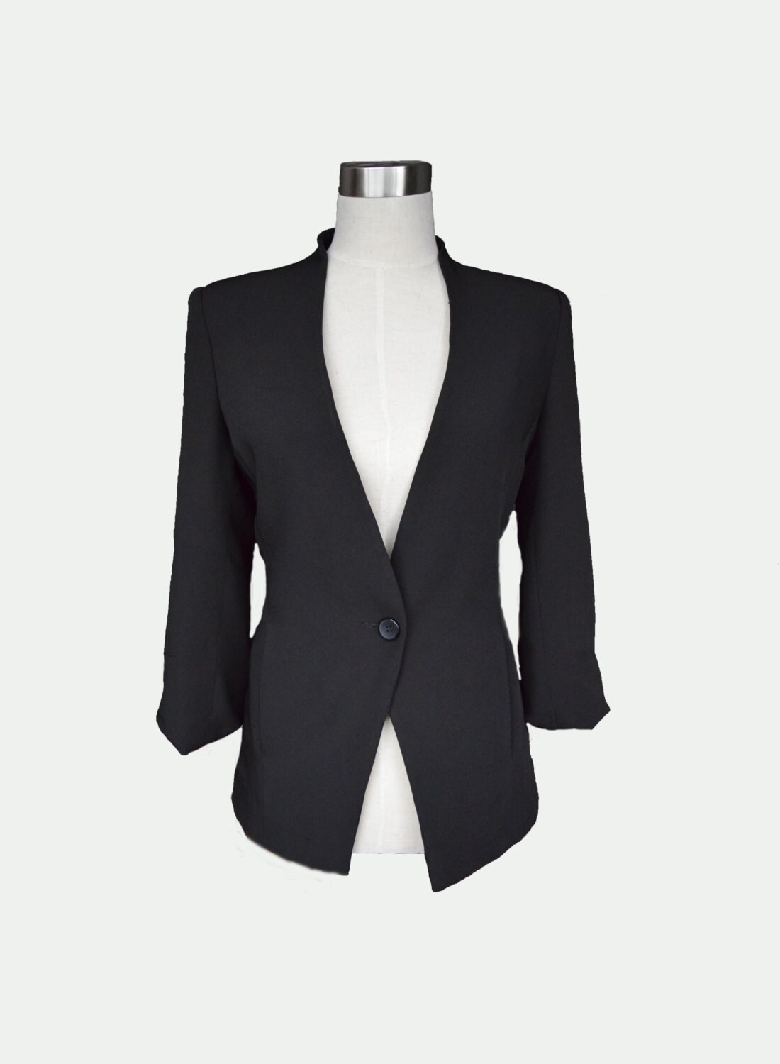 Womens Custom Black Wool Jacket women slim fit blazer white | Etsy