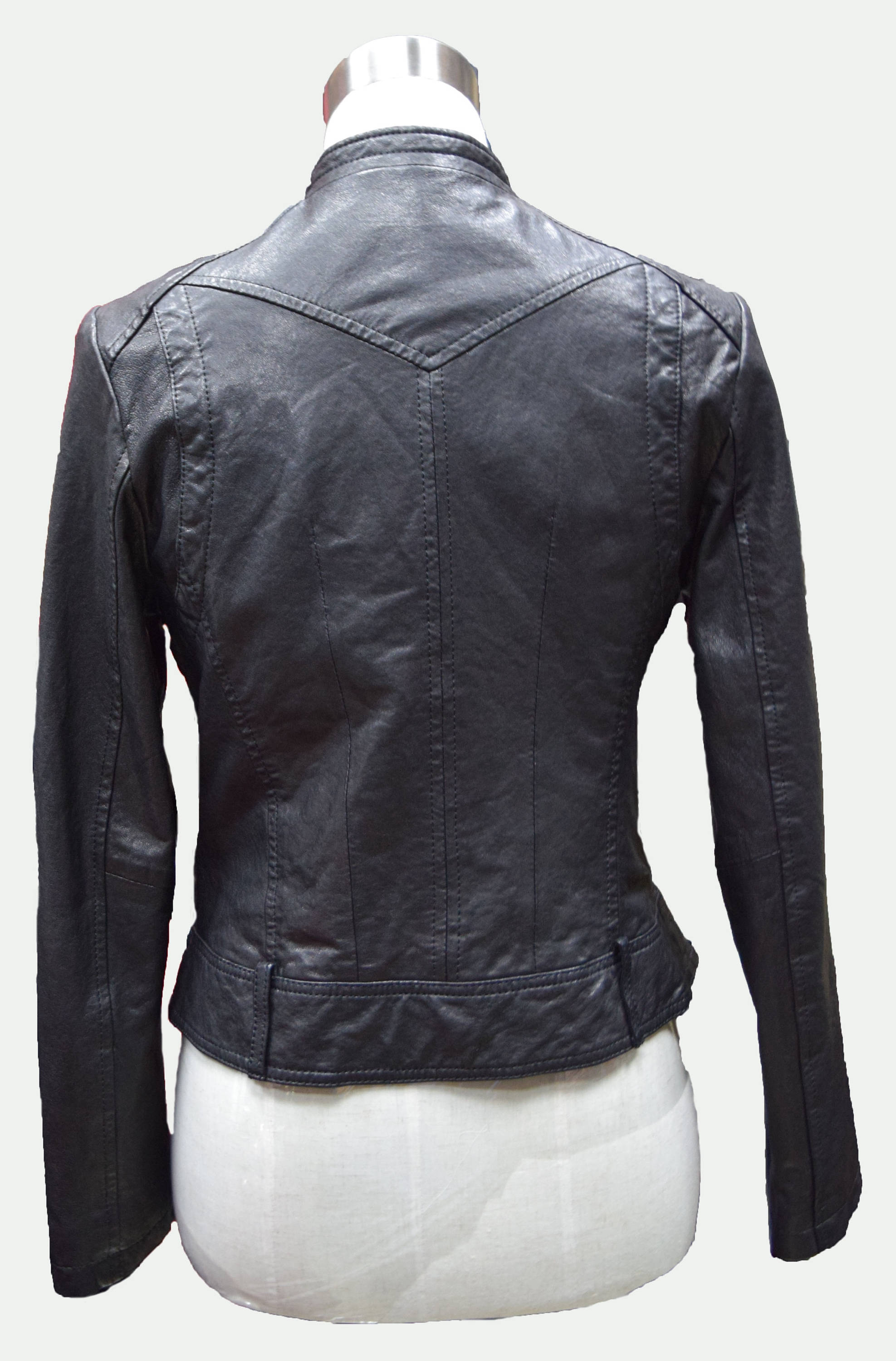 Custom Made Leather Jacket - Moto Jacket - Black Jacket - Short Jacket ...