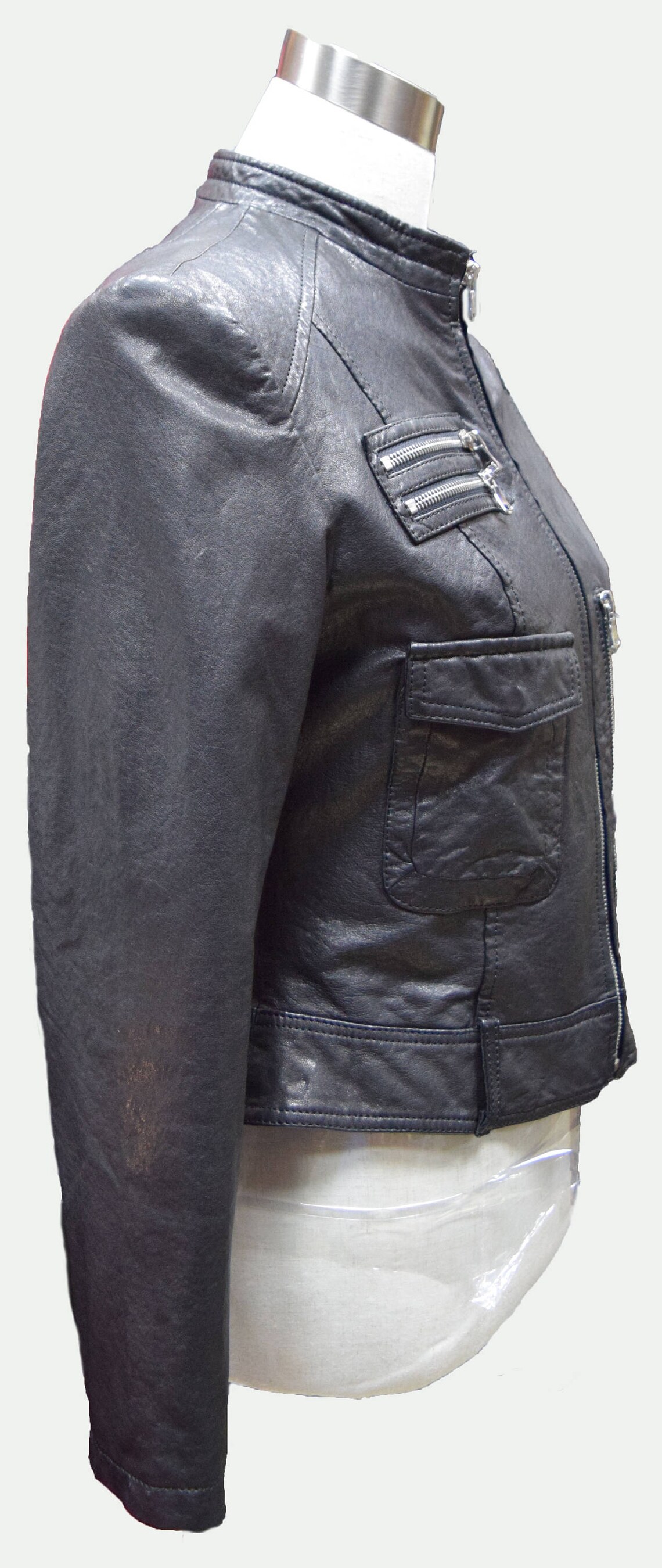 Custom Made Leather Jacket Moto Jacket Black Jacket | Etsy