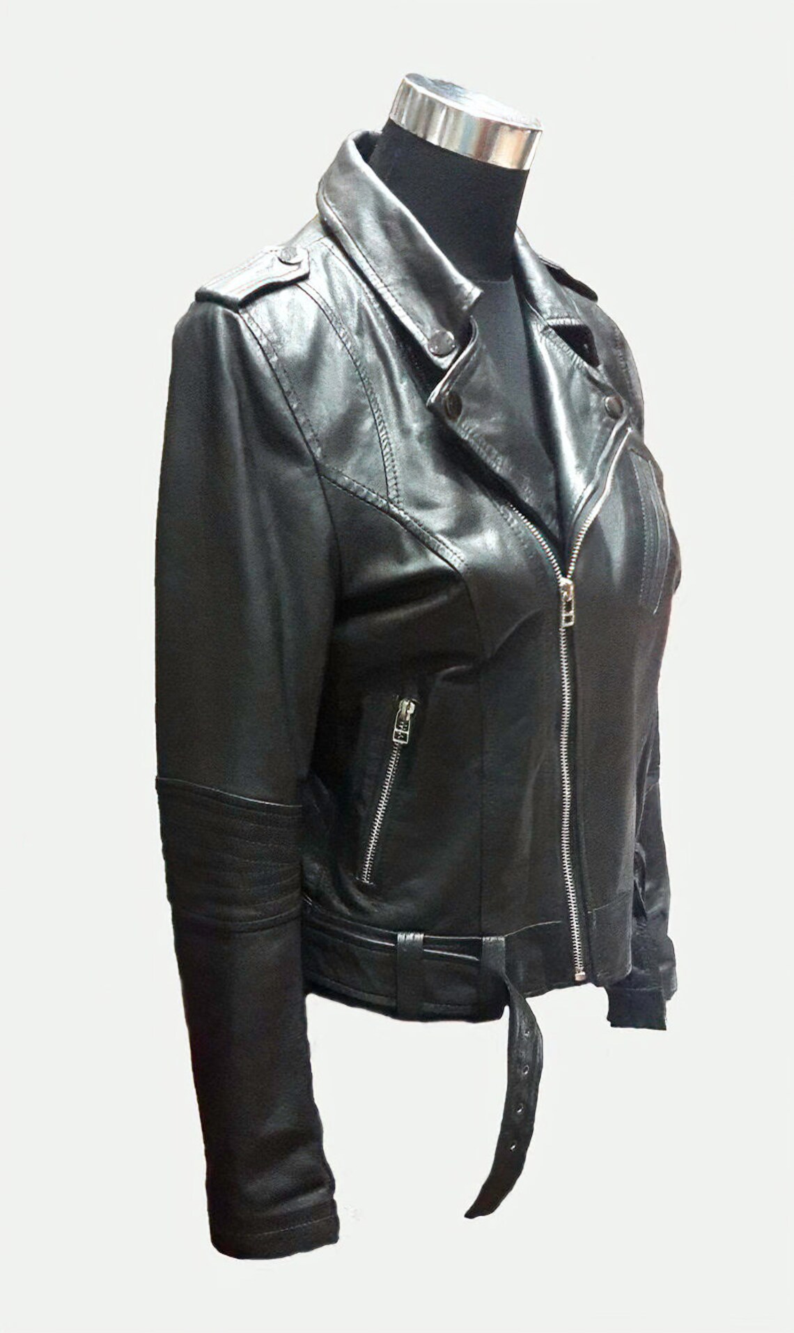 Custom Made Leather Jacket Biker Jacket Black Jacket | Etsy