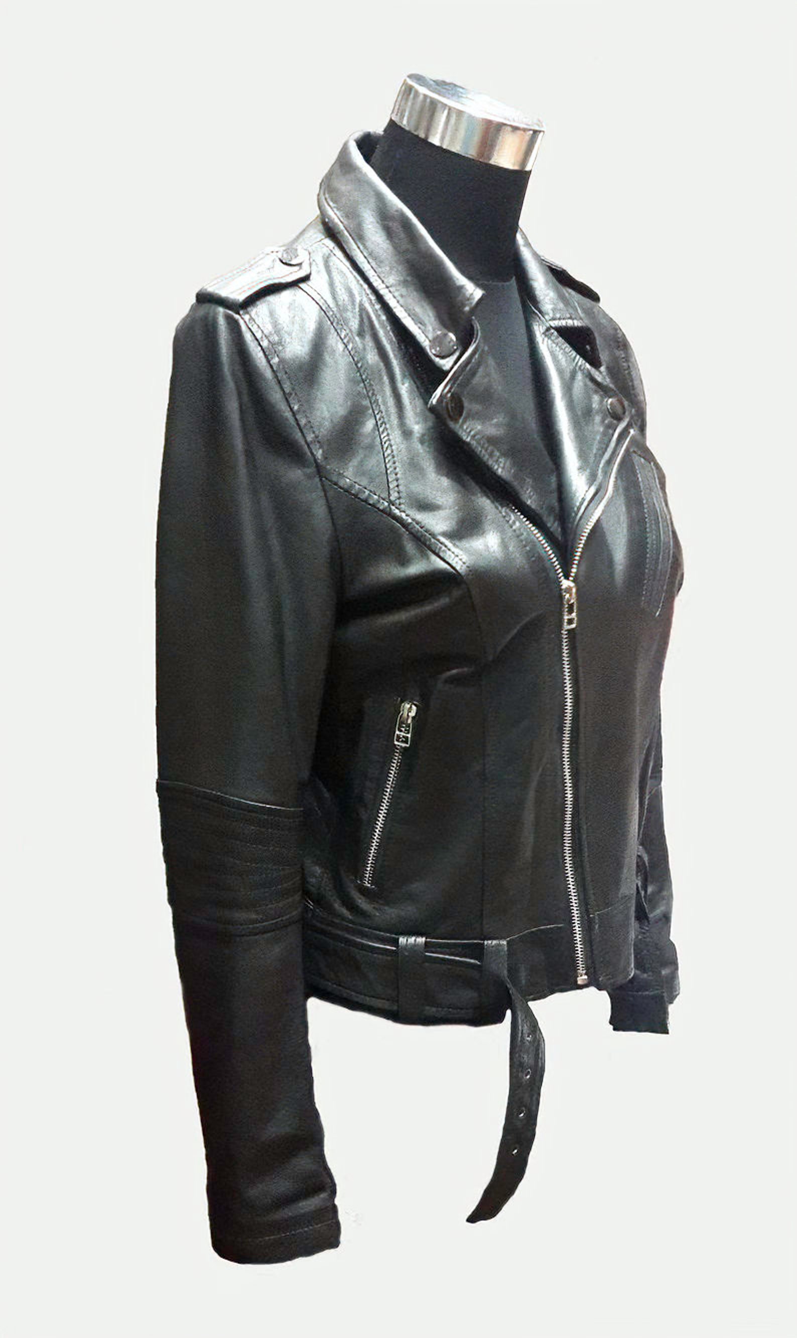 Custom Made Leather Jacket Biker Jacket Black Jacket | Etsy