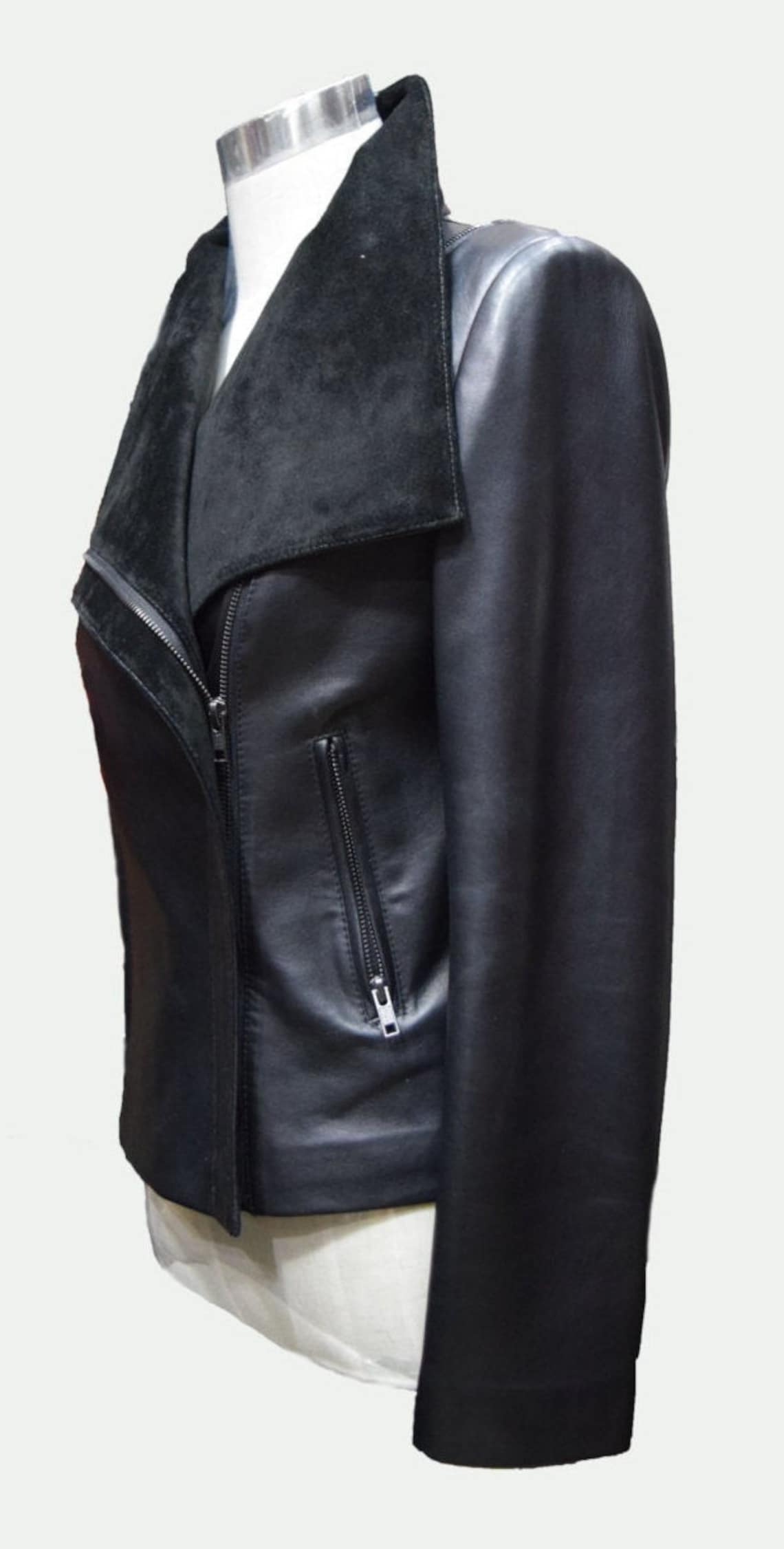 Custom Leather Jacket Men's Leather Jacket Black - Etsy