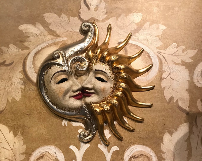 Venetian Mask,sun and Moon in Love,mask for Decoration - Etsy
