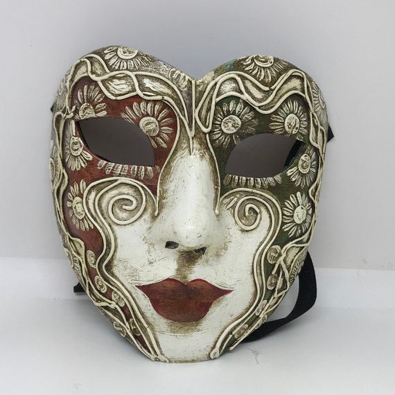 Heart venetian Mask Gio G05 - Etsy