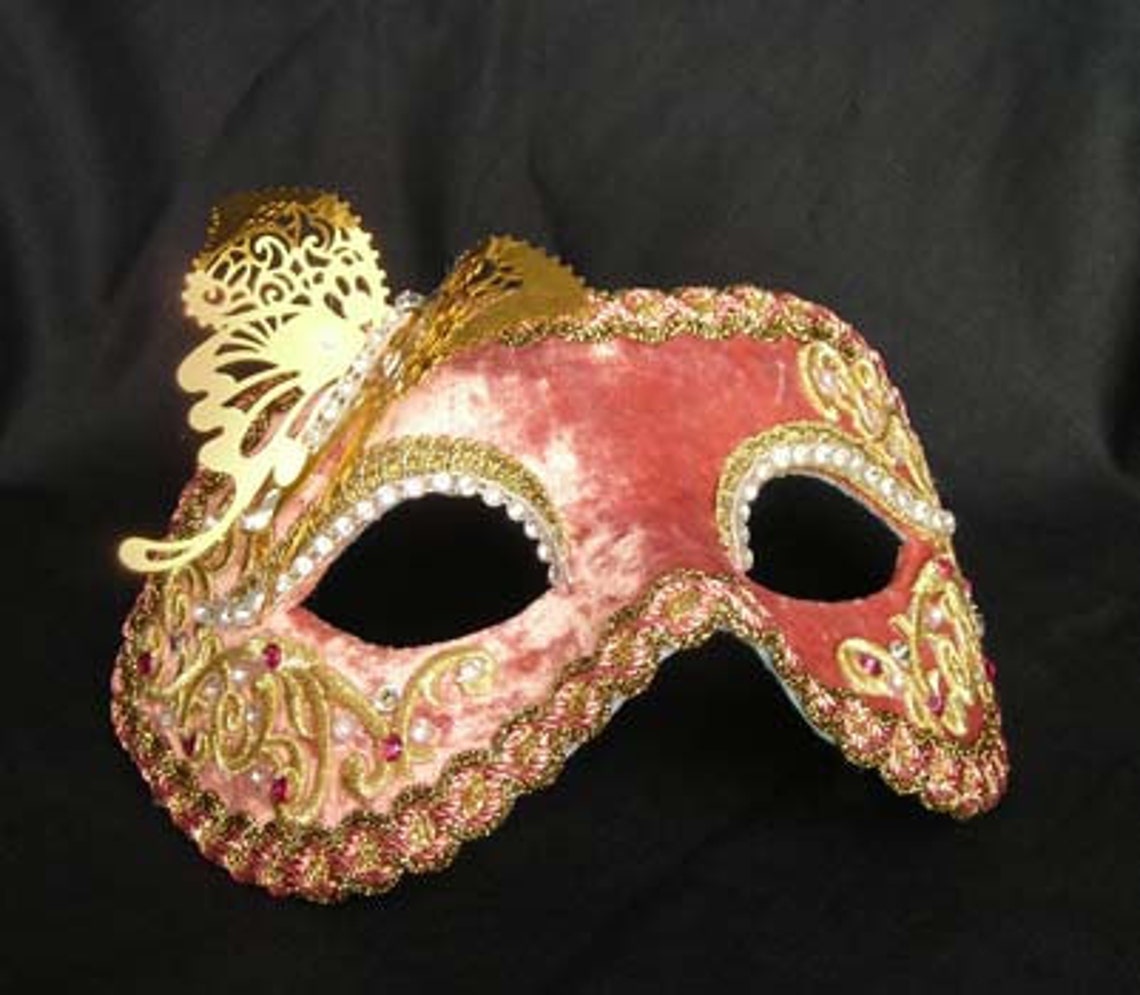 Masquerade Mask for Women Butterfly Colombina Traditional - Etsy