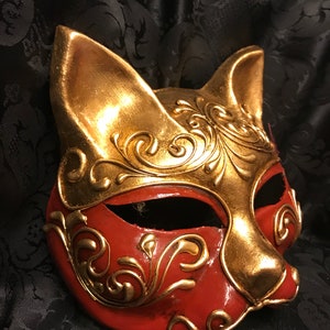 Venetian Mask, Cat Mask Traditional of Venice - Etsy