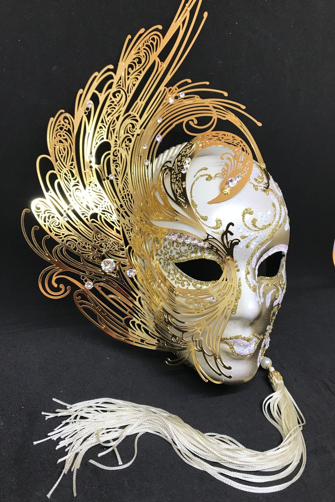 Venetian Mask for Decoration Cignetta Midi Fc01 - Etsy