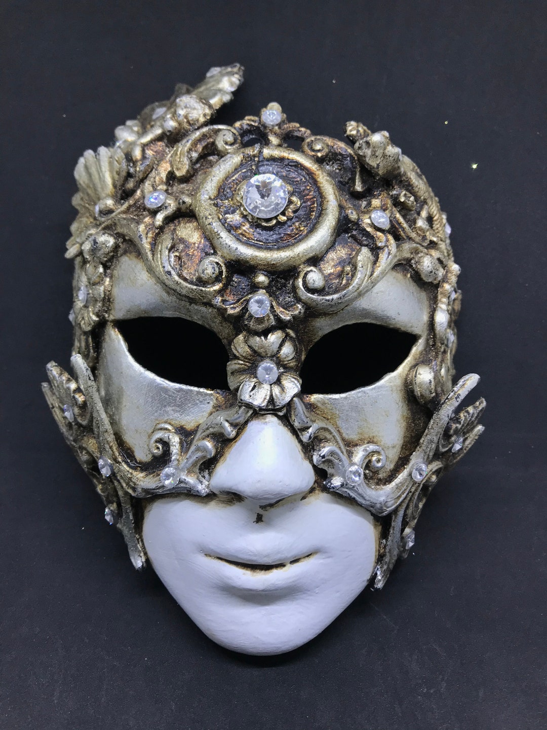 Venetian Mask,baroque Full Face Mask,original Venice Mask - Etsy