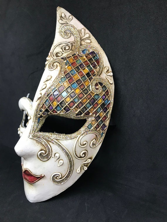 Harlequin Half Mask