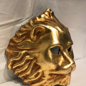 Venetian Mask,lion Mask Gold Leaf - Etsy
