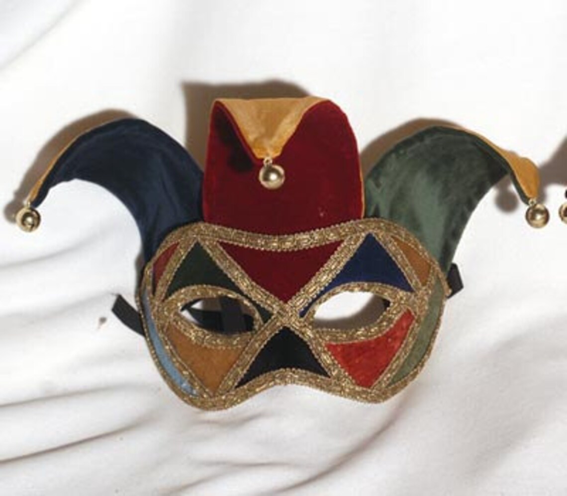 Joker Eye Mask Jester Mask Masquerade Mask for Men and - Etsy