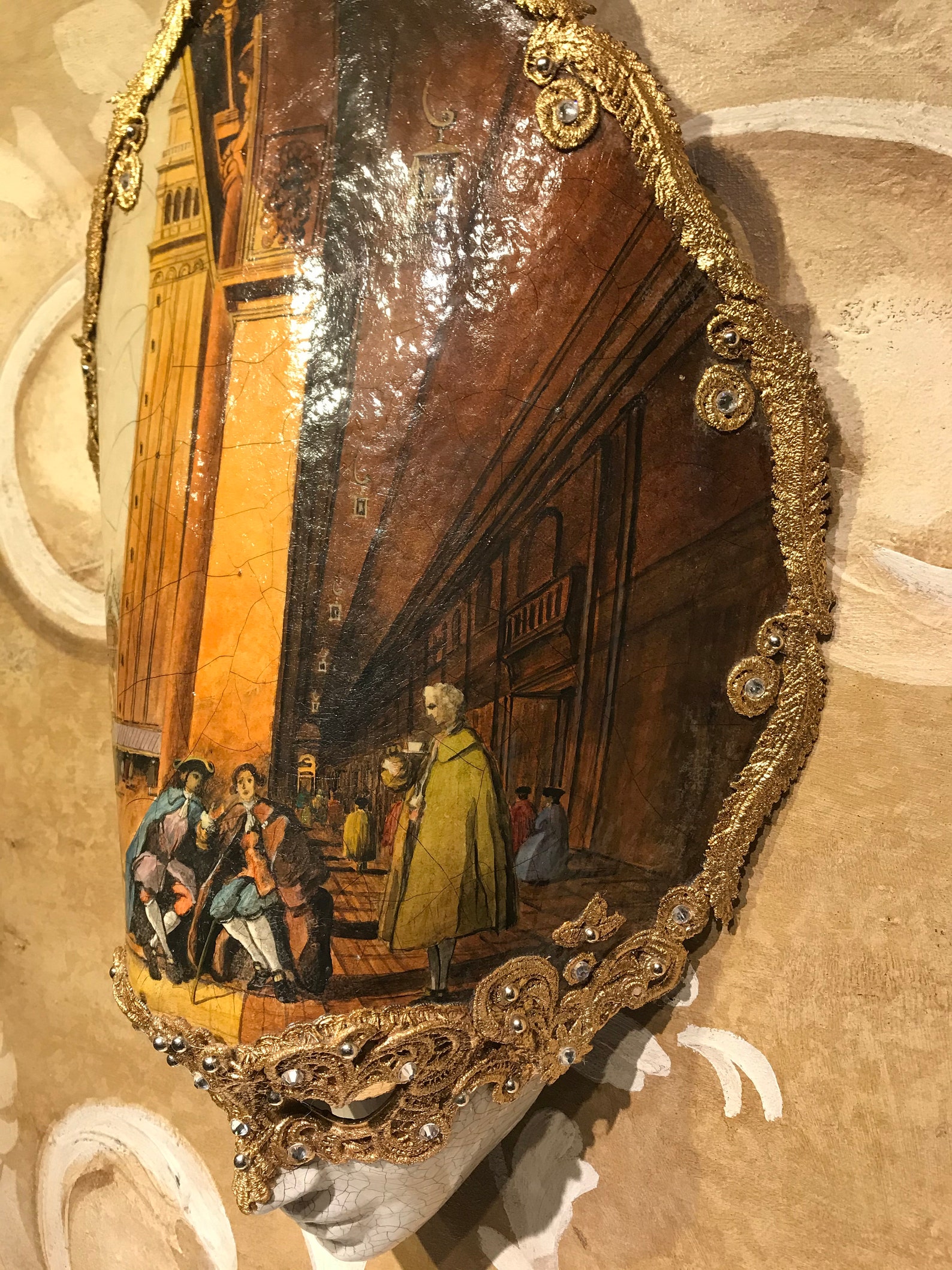 Masquerade Mask Hand Painted Interior Design Venetian Mask - Etsy