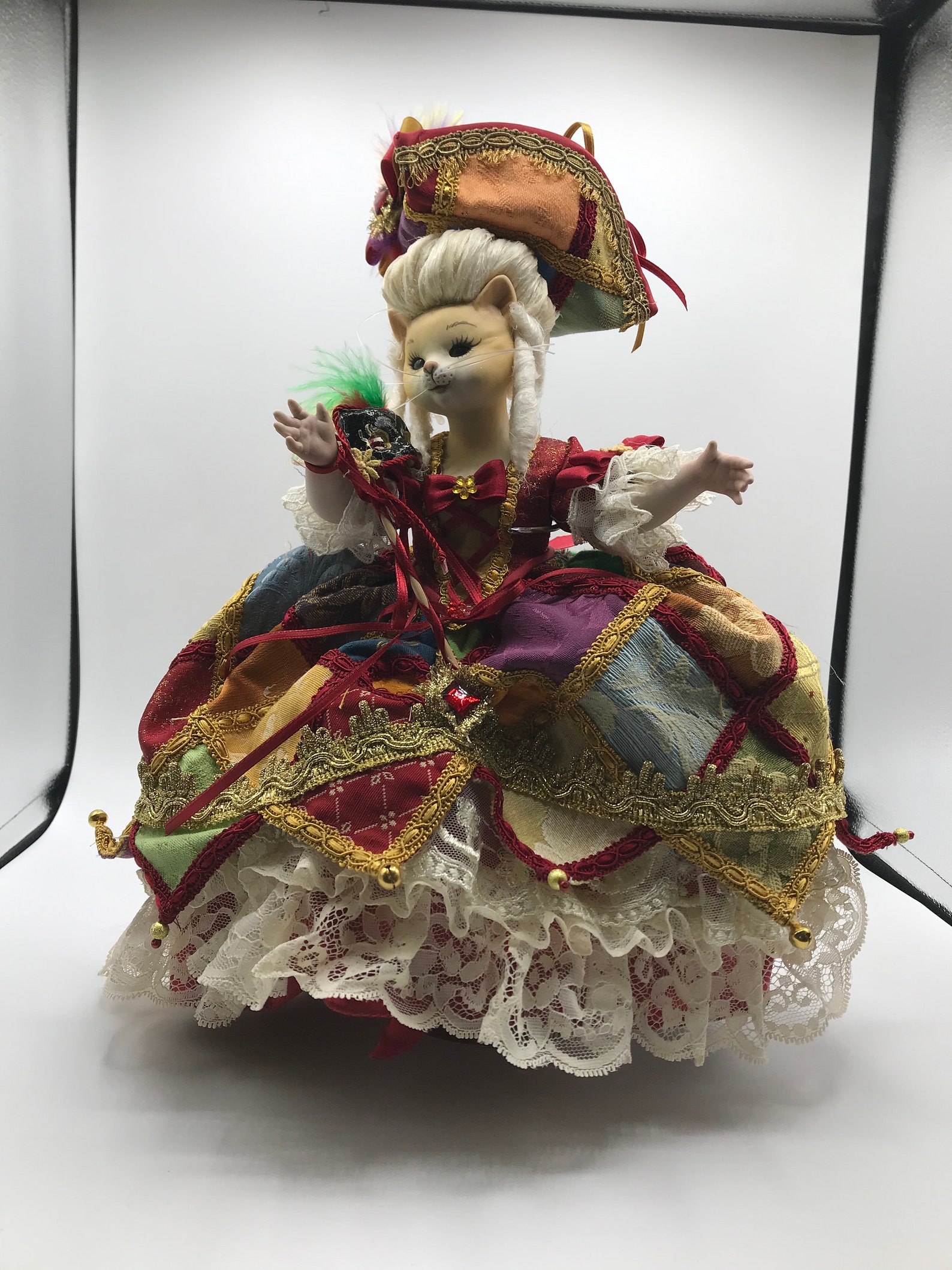 Porcelain Dollvenetian Cat Dolloriginal Doll - Etsy