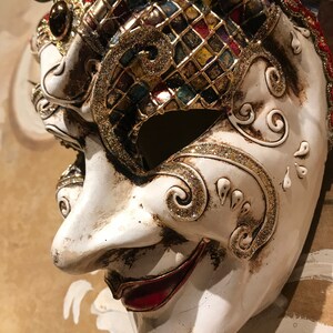 Venetian MaskJoker Harlequin MaskVenice Mask | Etsy