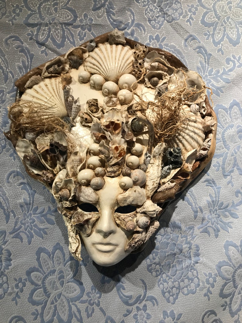 Venetian Maskseashell Maskoriginal Mask - Etsy