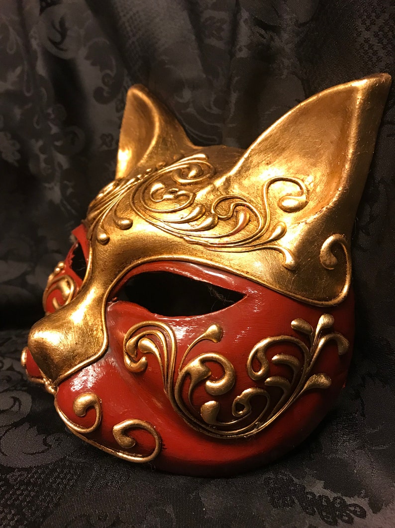 Venetian Mask Cat Mask Traditional of Venice - Etsy