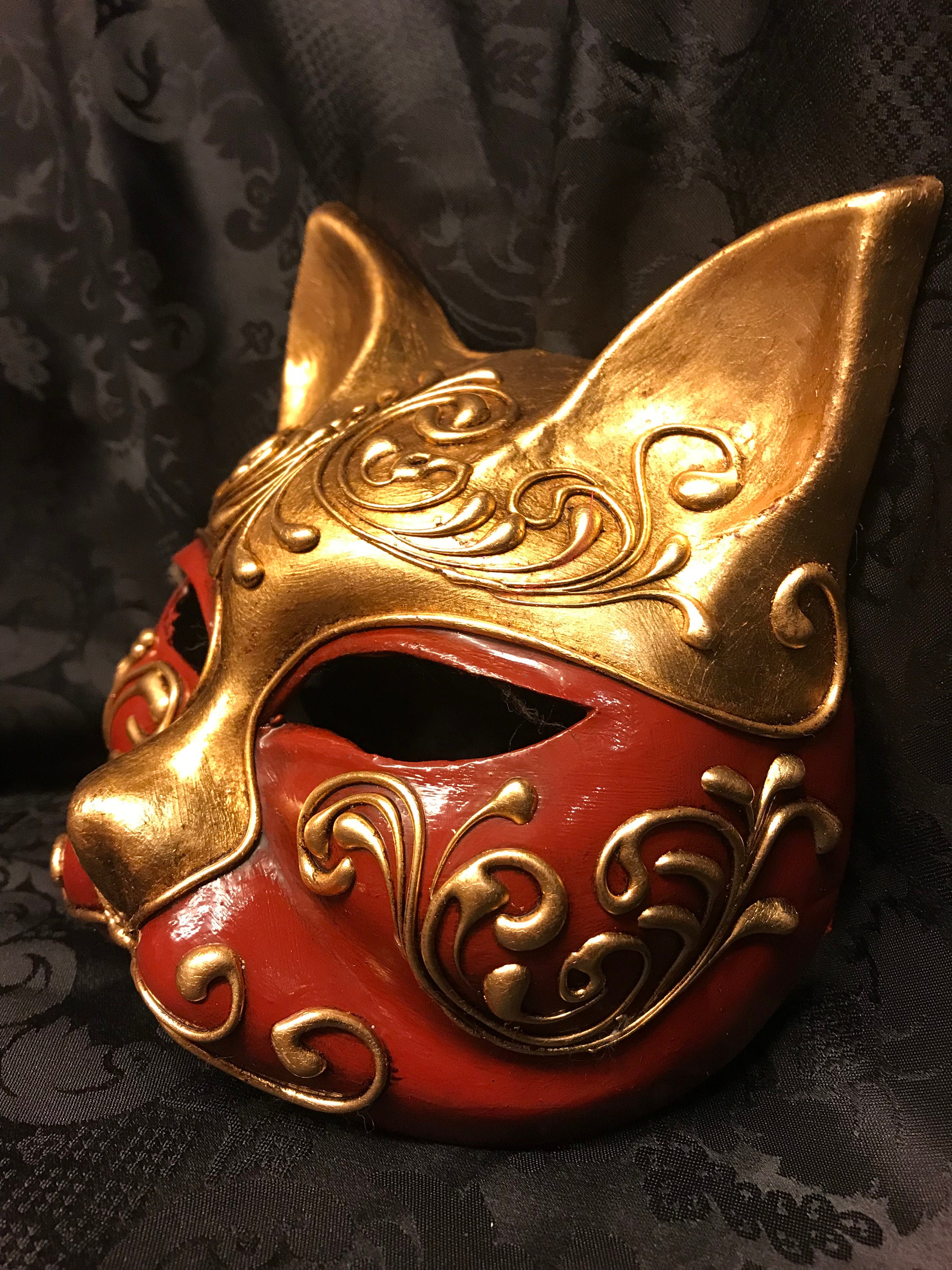 Venetian Mask Cat Mask Traditional of Venice | Etsy
