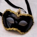 Traditional Venetian EYE Mask White Black Silver or Gold - Etsy