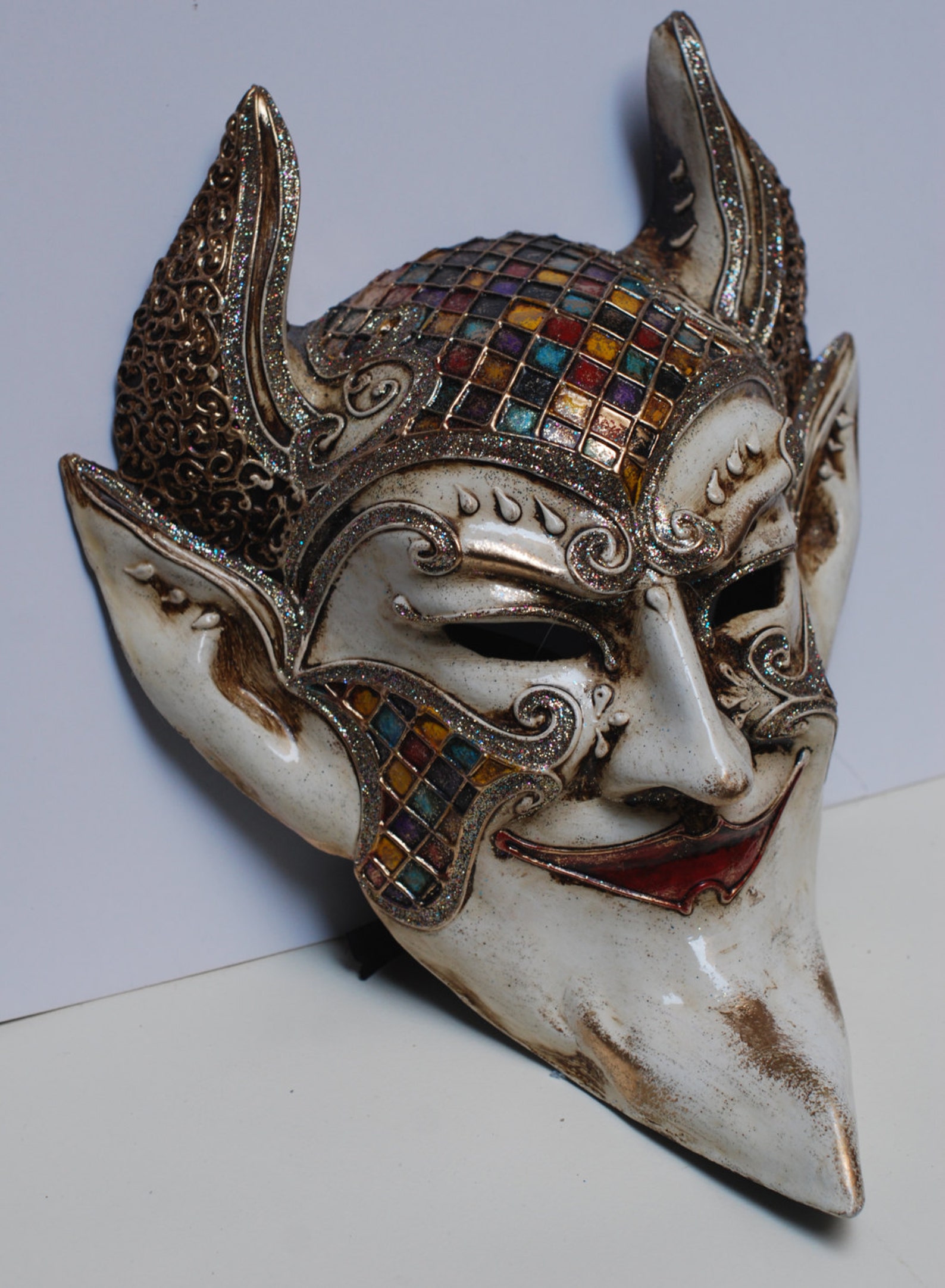 Masquerade Mask "the Devil" - Venetian Mask Devil Mask V32 - Etsy