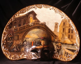 Masquerade Mask Hand Painted Interior Design Venetian Mask | Etsy