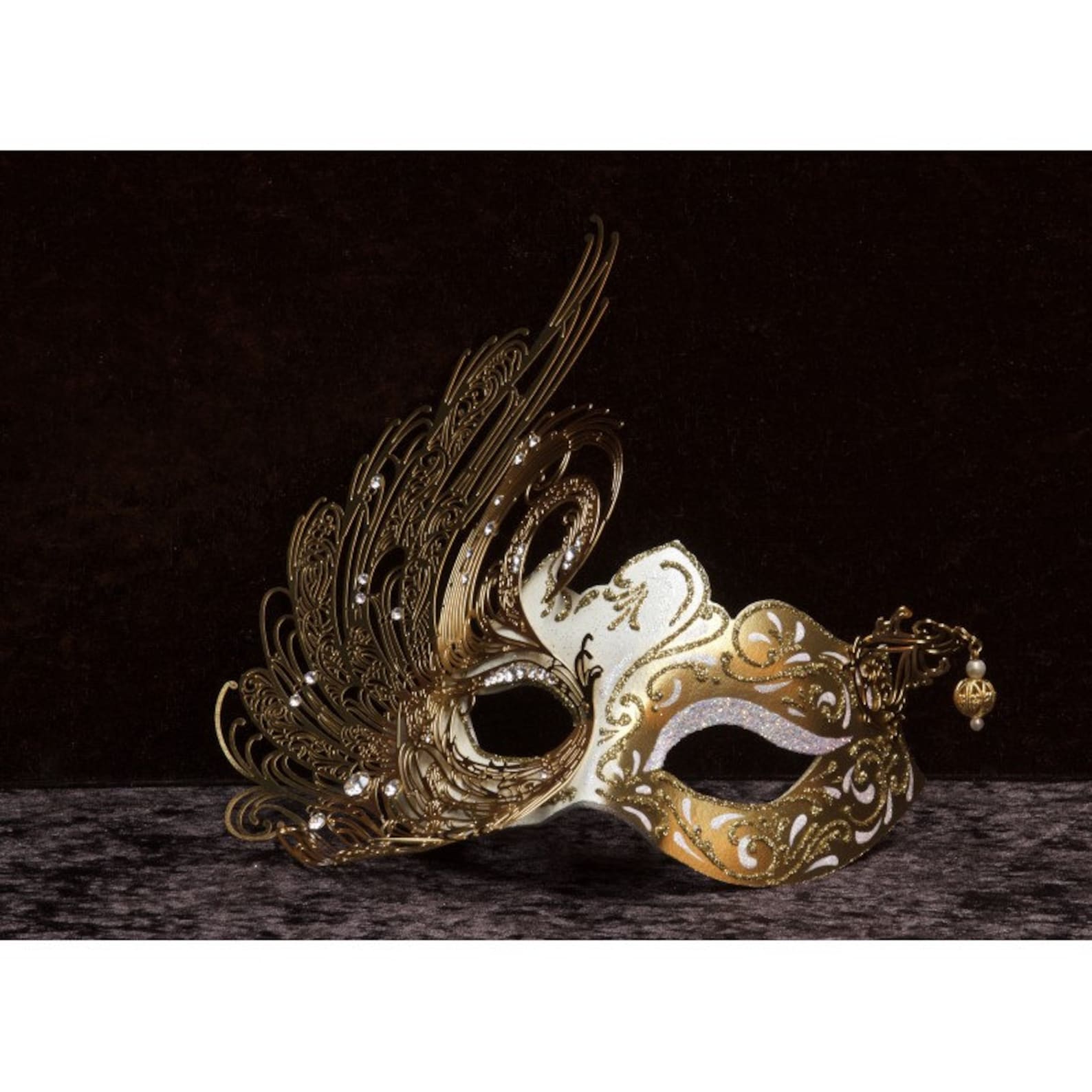 Colombina Cignetta Venetian Mask Masquerade Mask for Women | Etsy