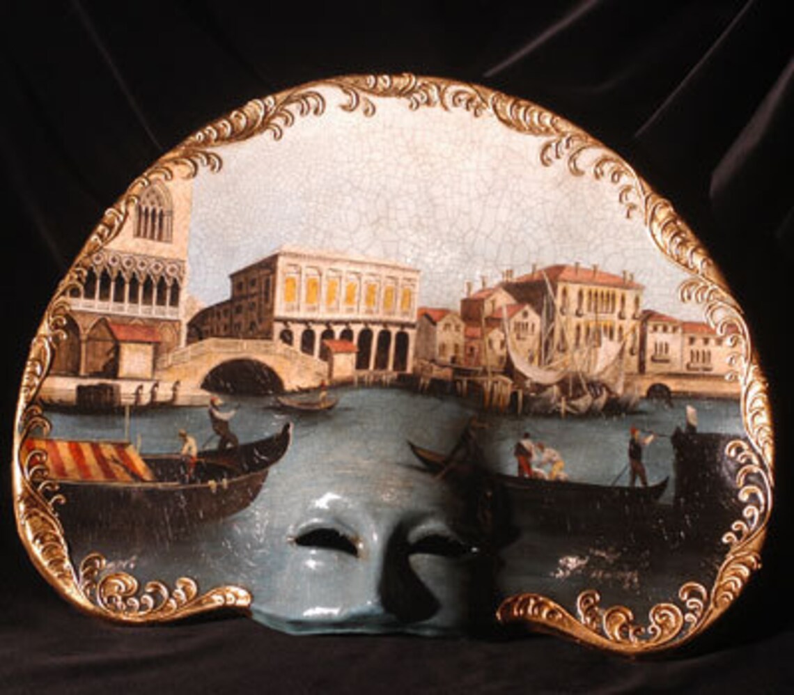 Masquerade Mask Hand Painted - Interior Design Venetian Mask - Mask ...